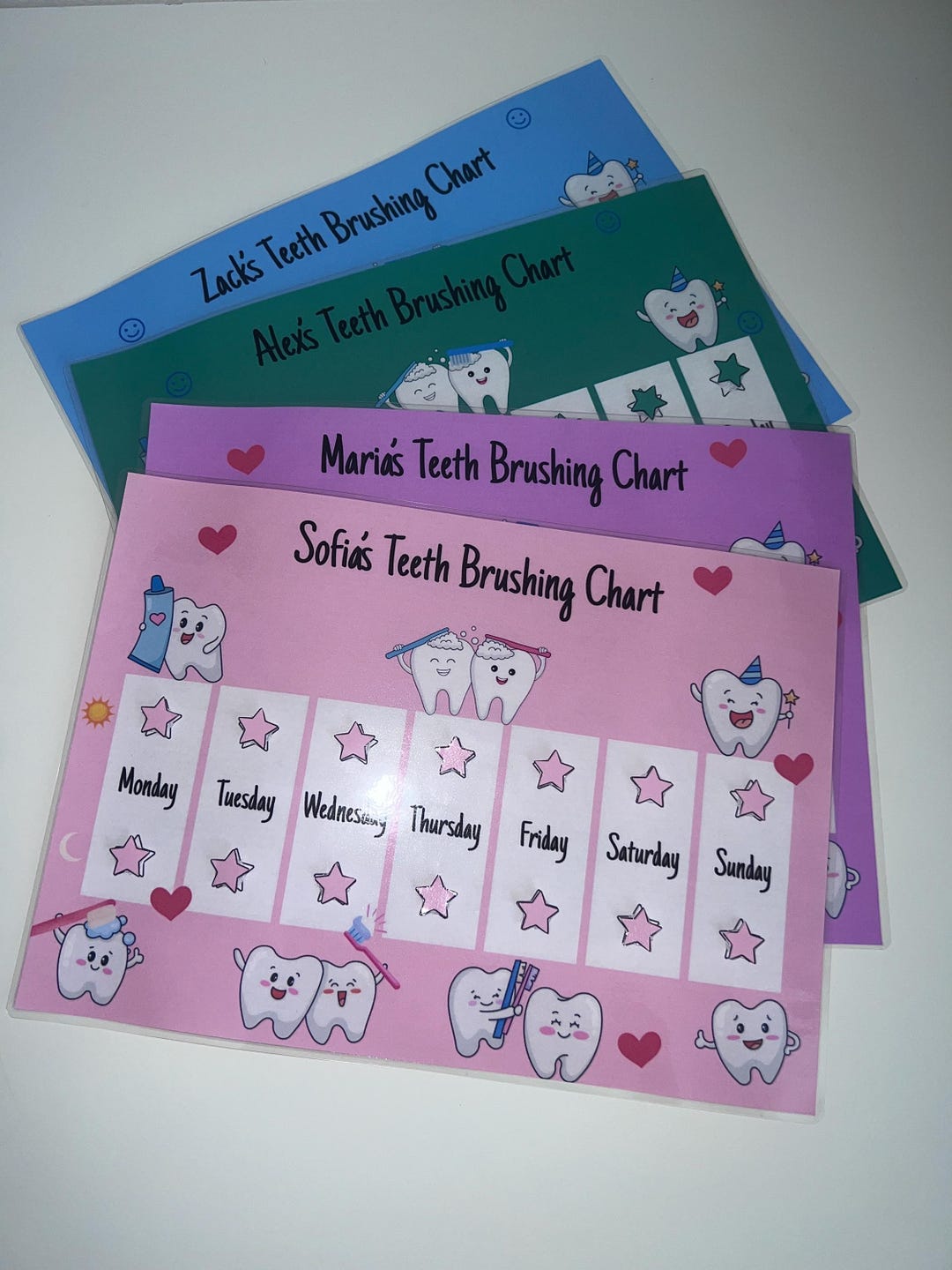 Kids Teeth Brushing Chart Printable - Morning & Night Routine Tracker ...