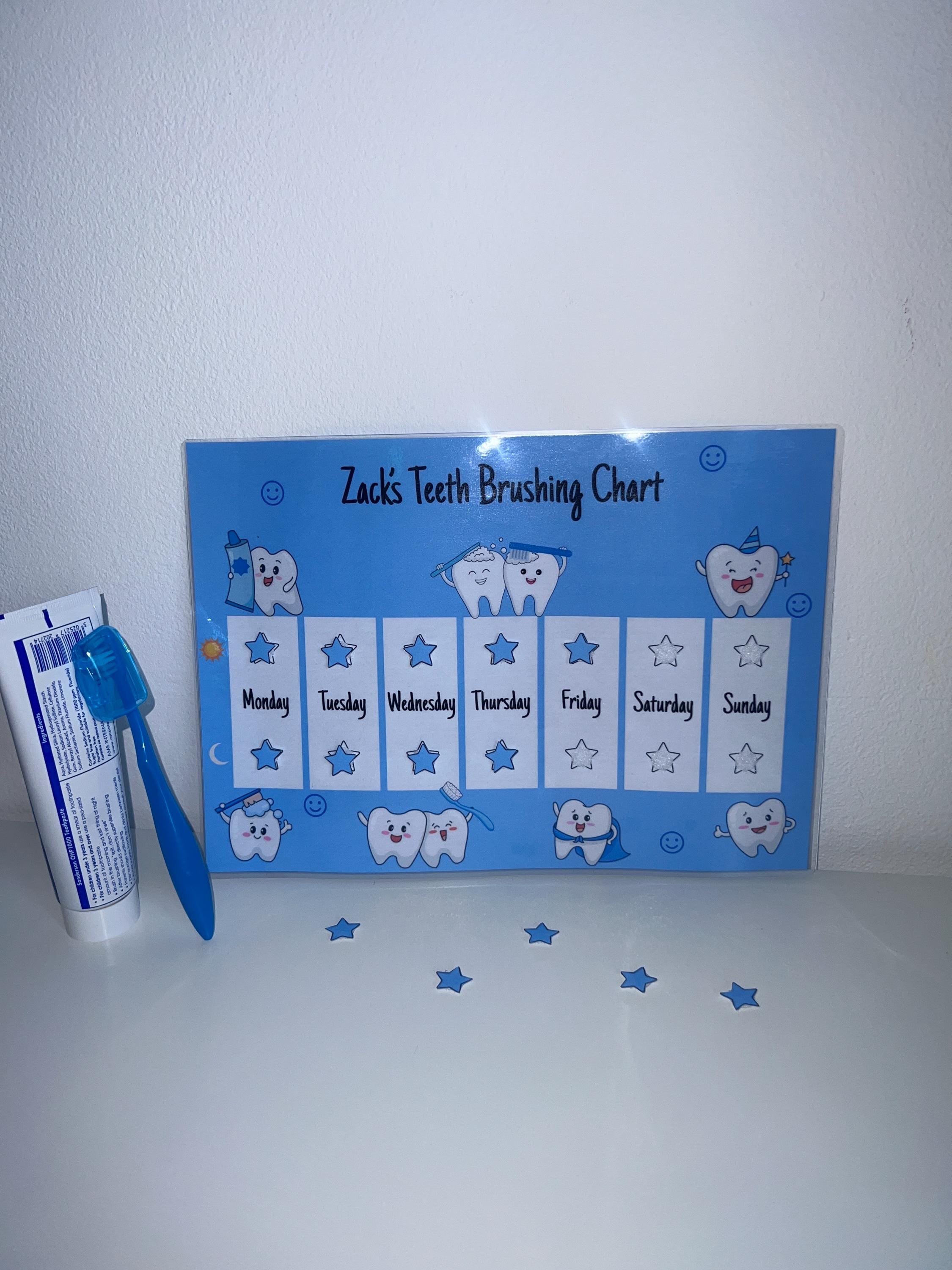 Kids Teeth Brushing Chart Printable - Morning & Night Routine Tracker ...