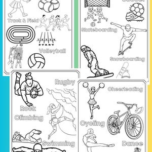 Sports Coloring Pages, Preschool Coloring Pages, Preschool Activity ...