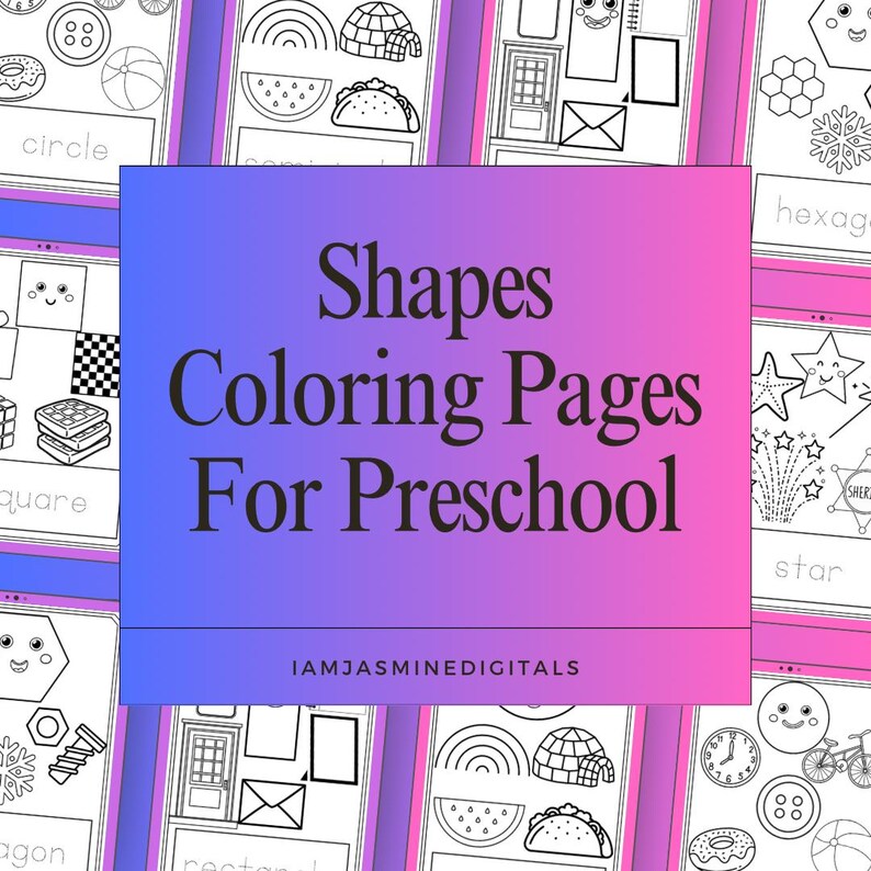 Basic Shapes Coloring Pages, Preschool Coloring Pages, Preschool ...