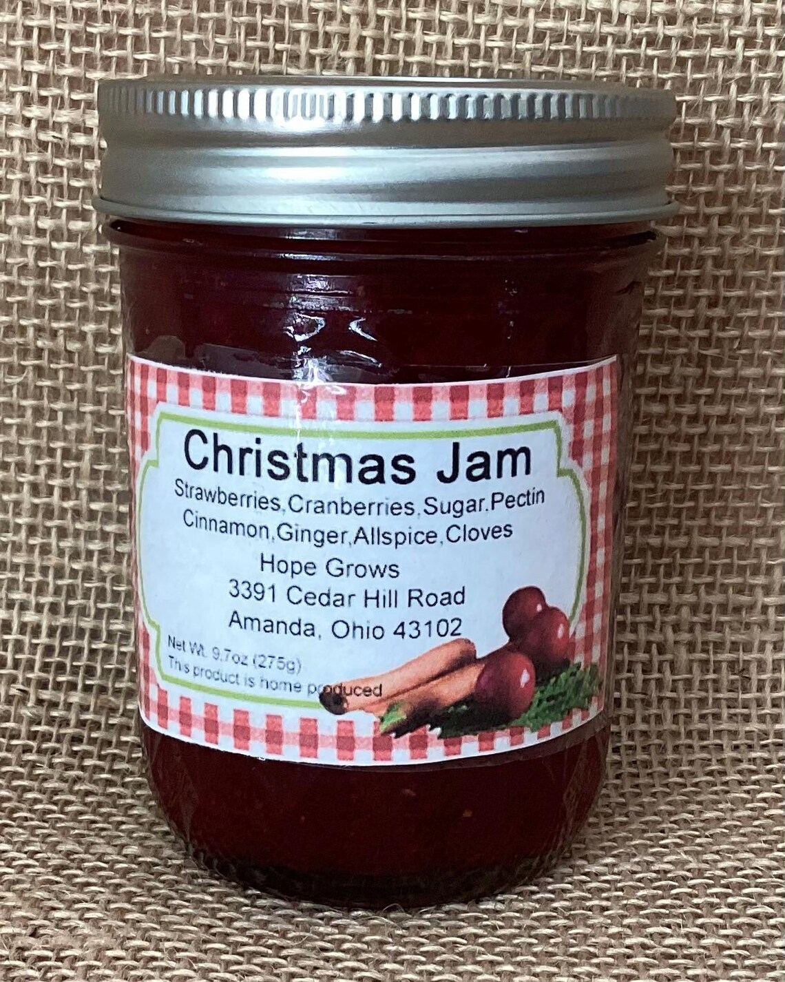 Christmas Jam/spread. Delicious Spreadable Jam Made From Strawberries ...