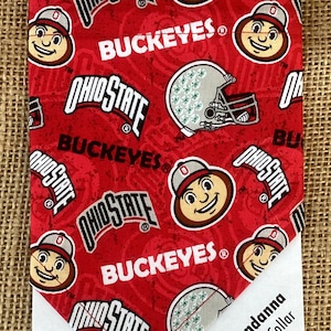 Ohio State OSU Dog Bandana - Etsy