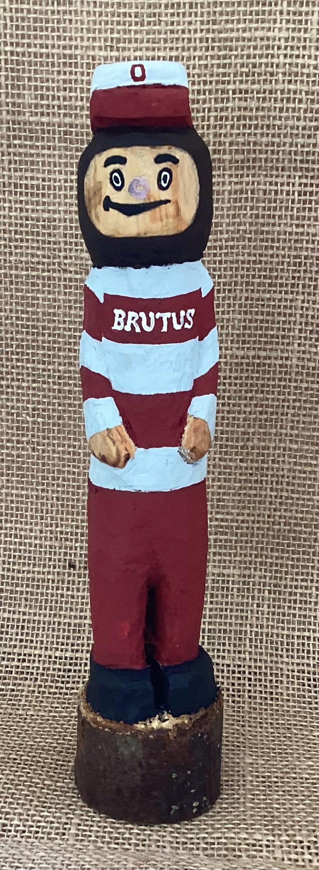OSU Hand Carved Brutus Buckeye - Small - Etsy