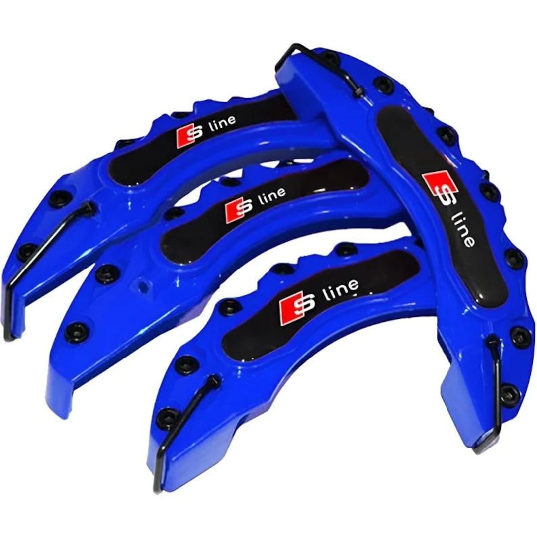 4PC Brake Caliper Covers Audi S-line Blue / Audi Accessories / Car ...
