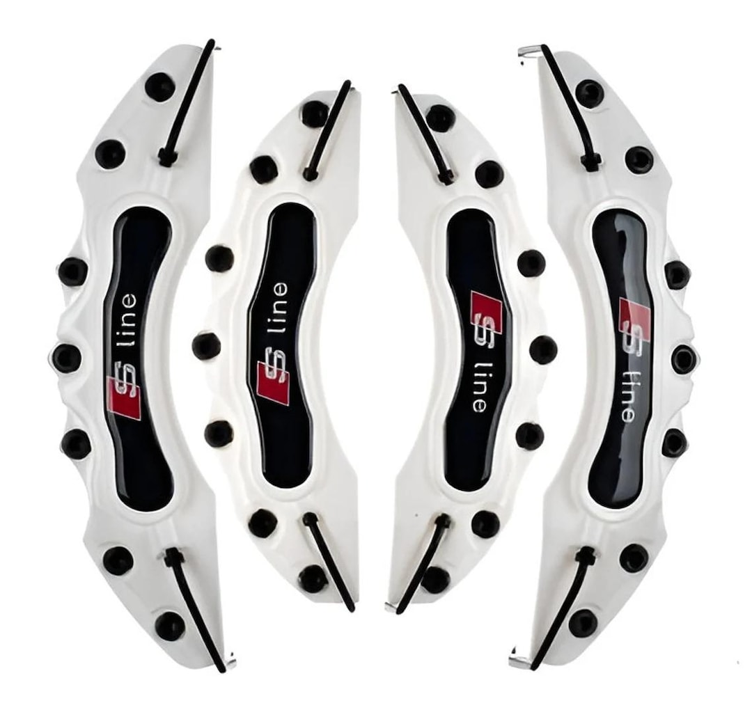 4PC Brake Caliper Covers Audi S-line White / Audi Accessories / Car ...