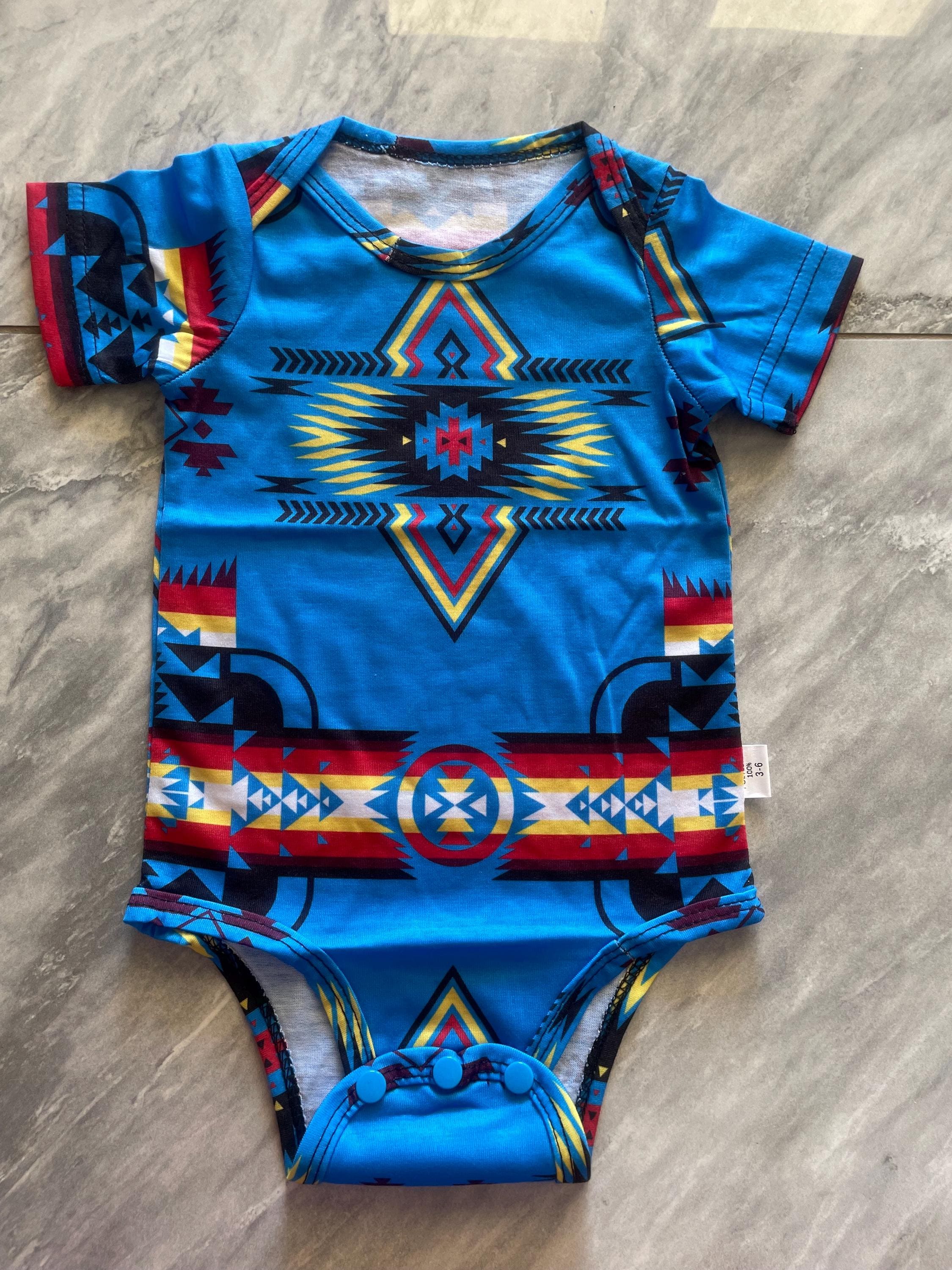Native American Design Summer Baby Onesies Short Sleeve - Etsy