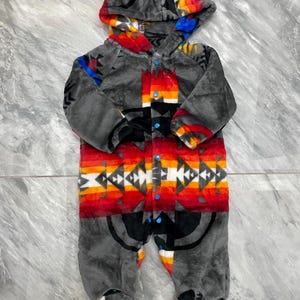 Native American Design Winter Baby Jumpsuit - Etsy
