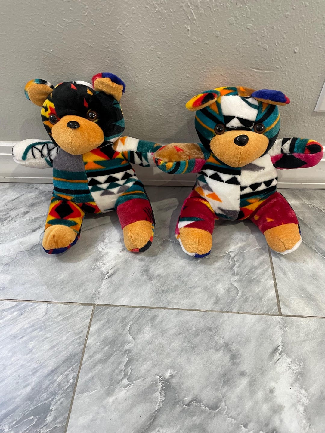 Native American Abstract Art Teddy Bear Plushies - Etsy