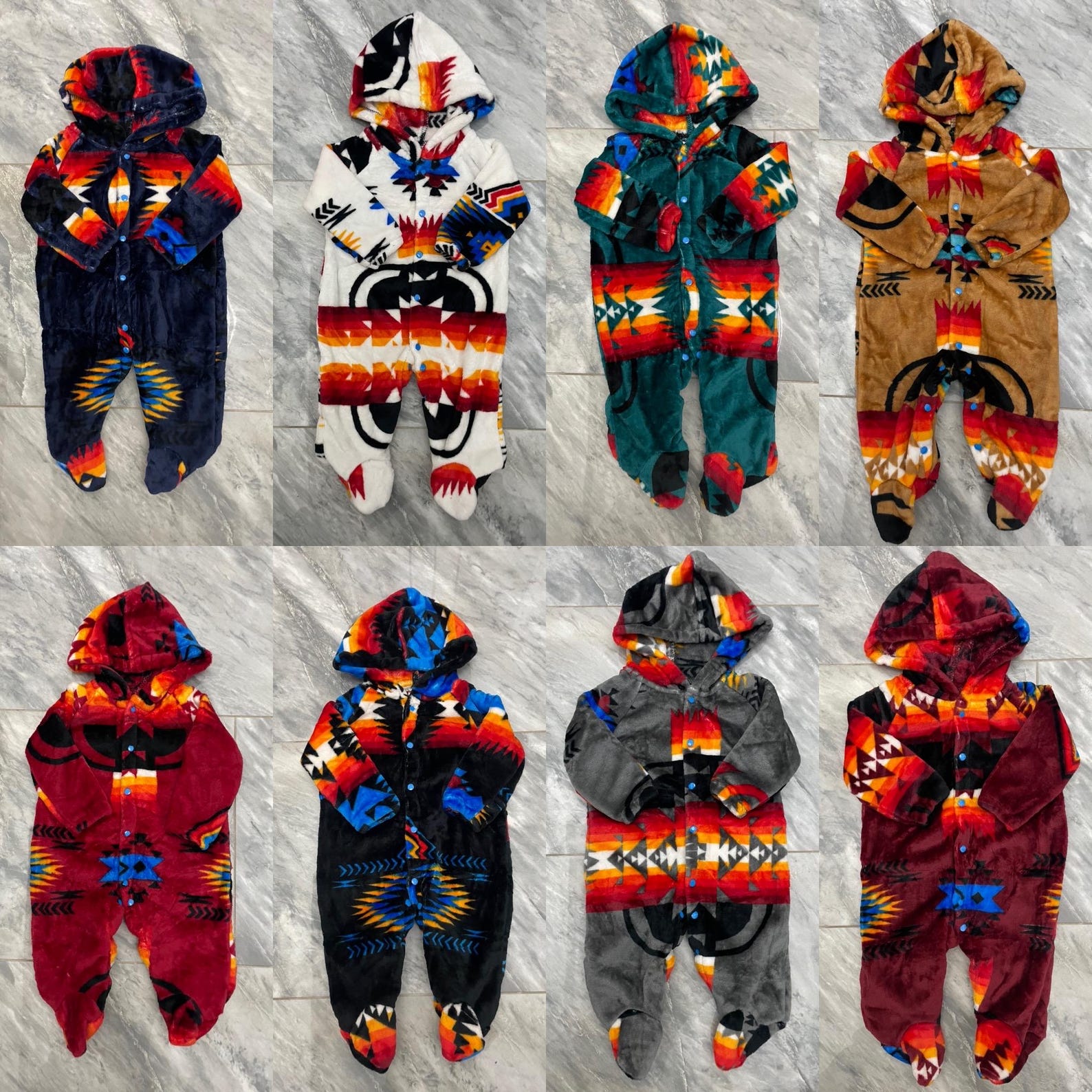 Native American Design Winter Baby Jumpsuit - Etsy