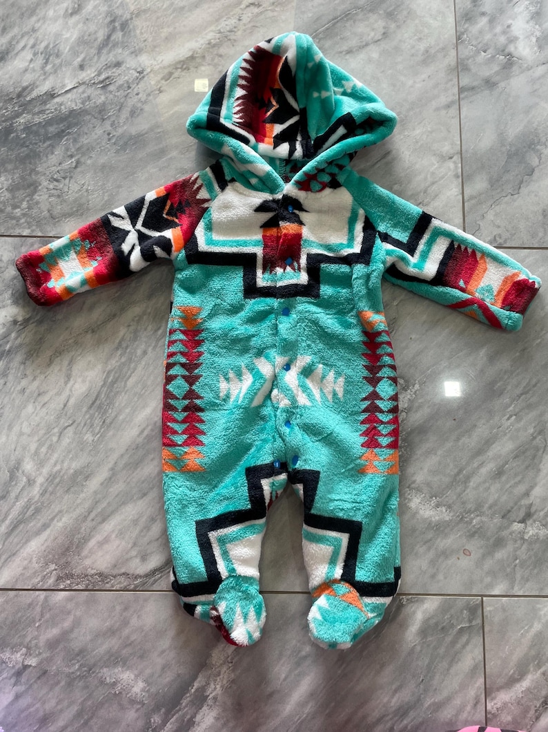 Native American Design Winter Baby Jumpsuit - Etsy
