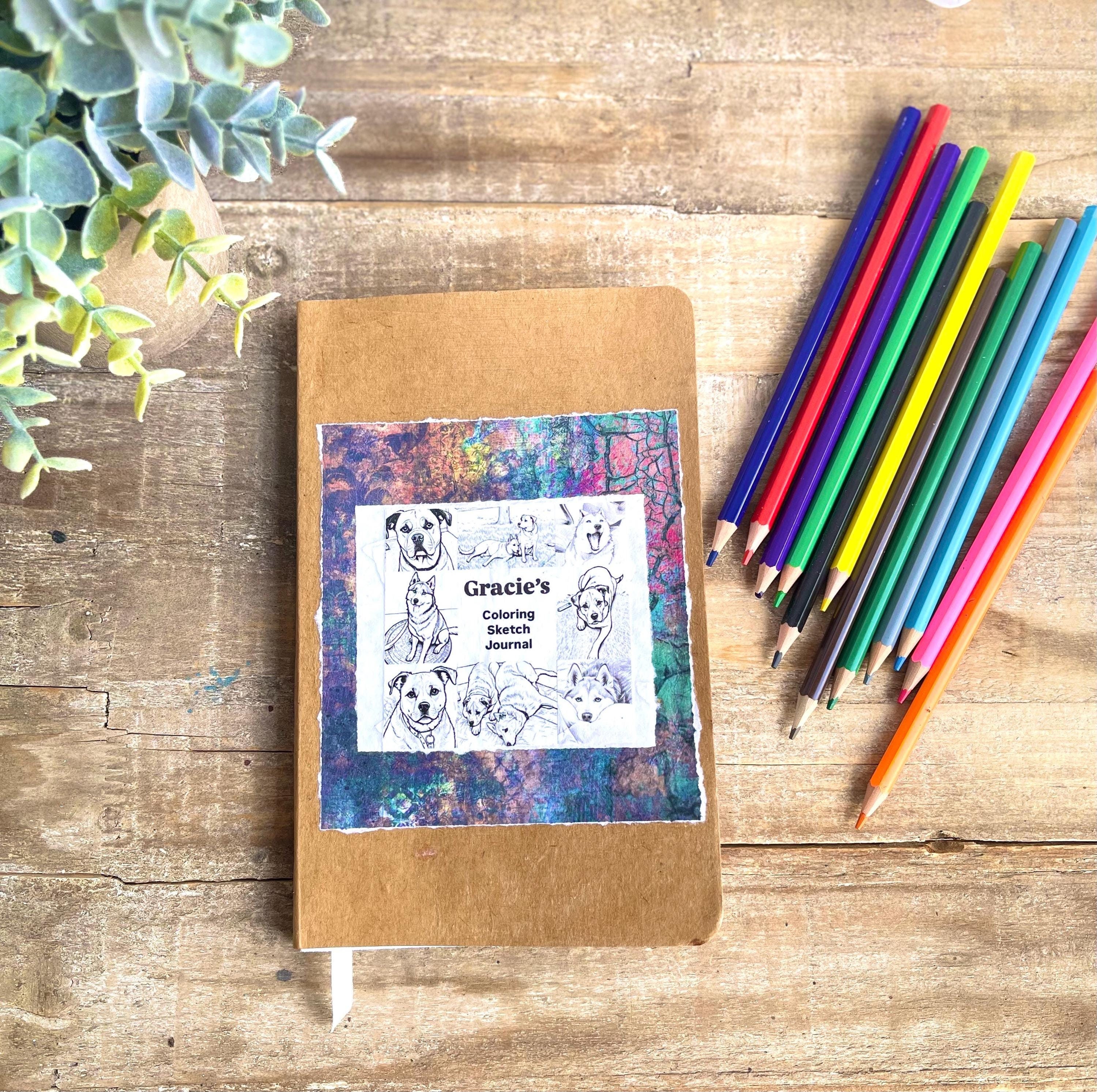 Custom Coloring Book Personalized Sketchbook Journal Photo to Coloring ...