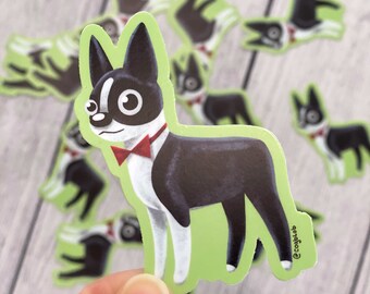 Boston Terrier Decal Sticker Available in Mulitple Sizes and - Etsy