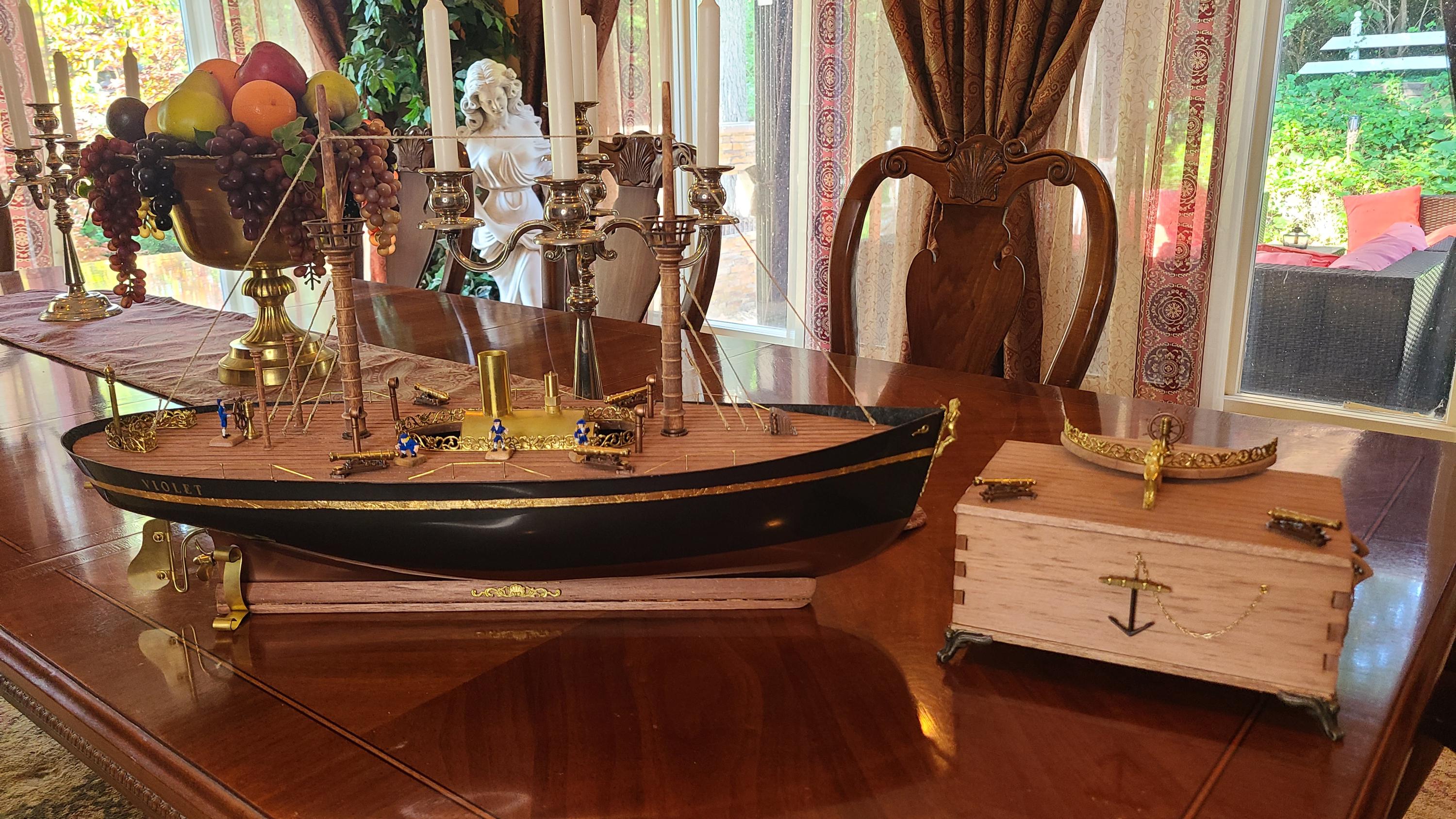 Live Steam Battleship, Radiguet 1800s Style Gunboat, Toy Boat - Etsy