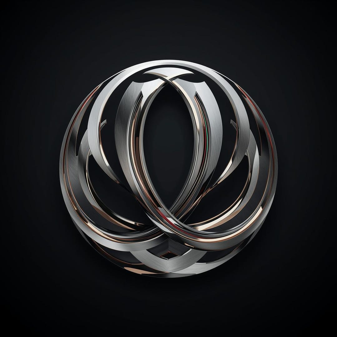 Platinum Infinity Emblem Logo – Exclusive Luxury 3D Design - Etsy