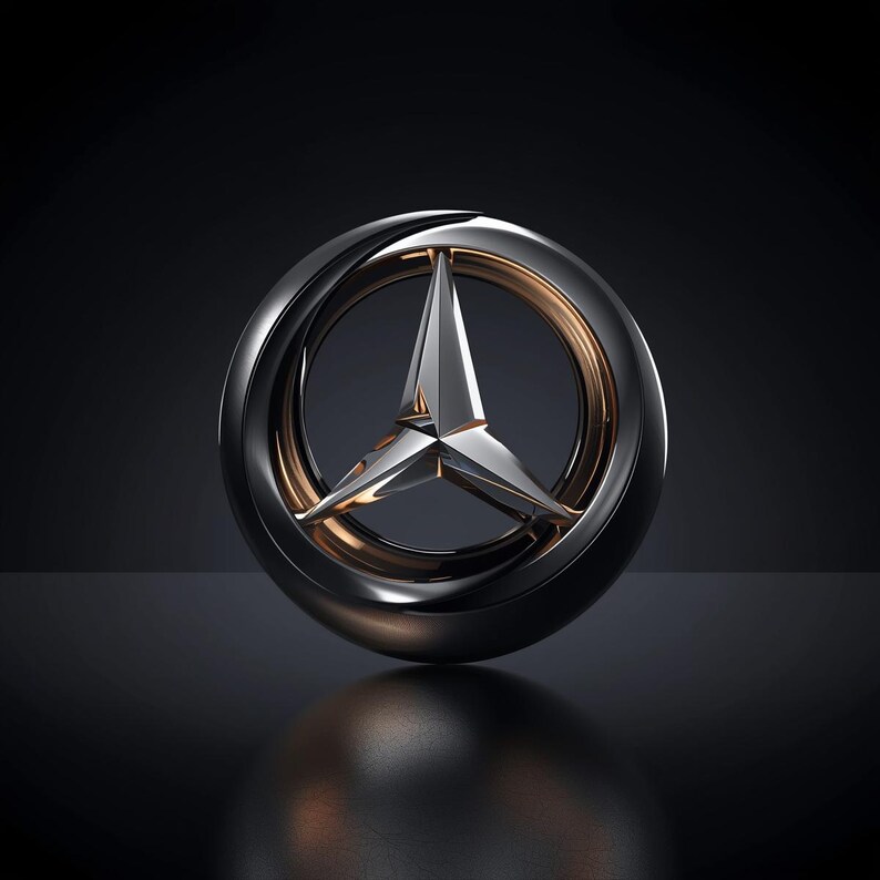 Elite 3D Titanium Emblem – Luxury Automotive Symbol (1200x1200 Px .JPG ...