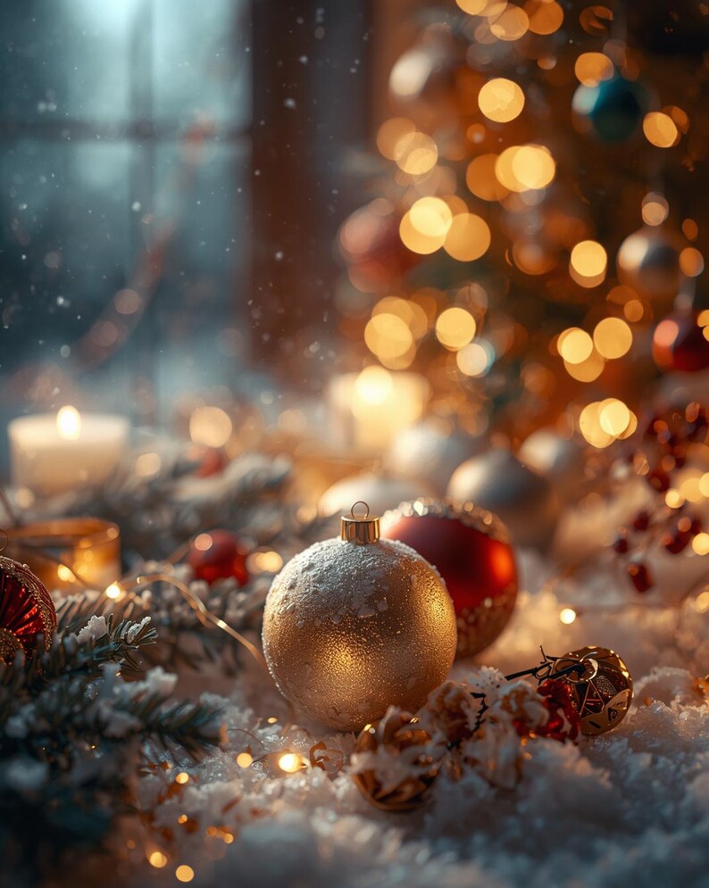 Luxury Christmas Background – Elegant Holiday Design (digital Download ...
