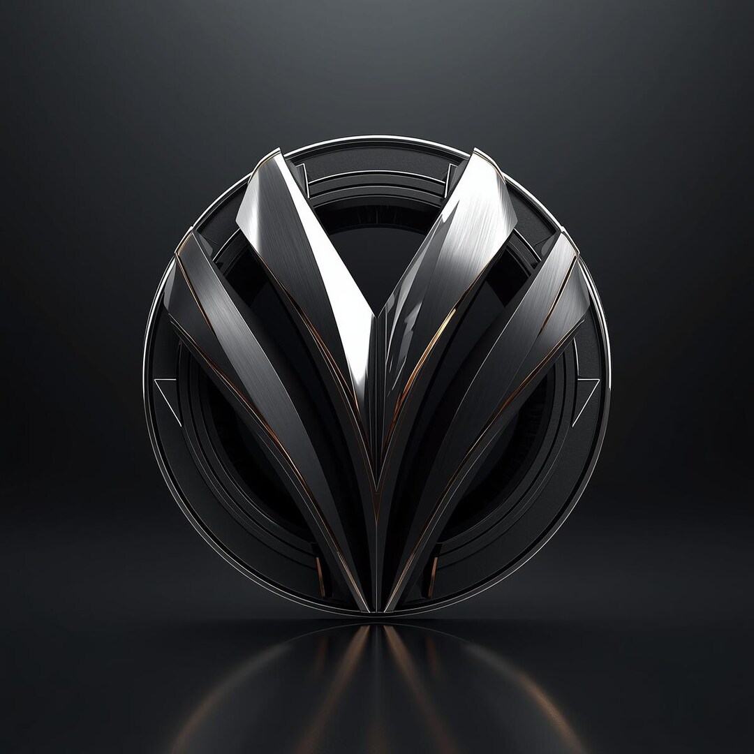 Luxury 3D Titanium Crest Logo – Exclusive Metallic Emblem, Commercial ...