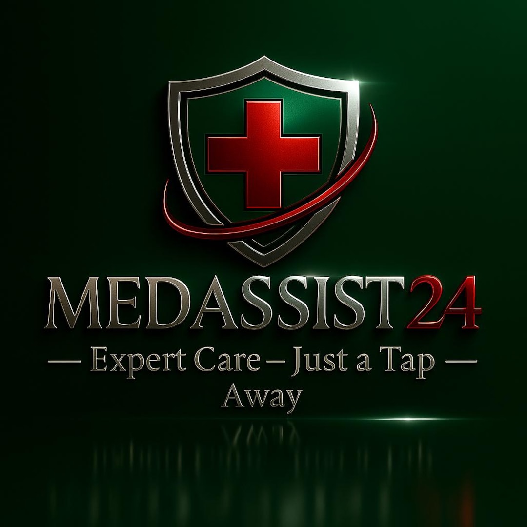 Medassist 24.com Logo + Premium Domain | Modern Healthcare Brand ...