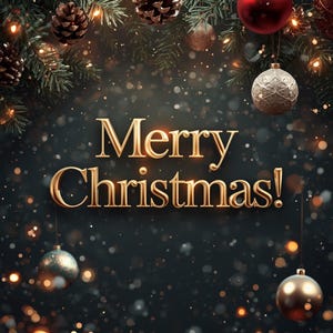 Luxury Christmas Poster Set | Red, Gold Holiday Pngs (digital Download ...