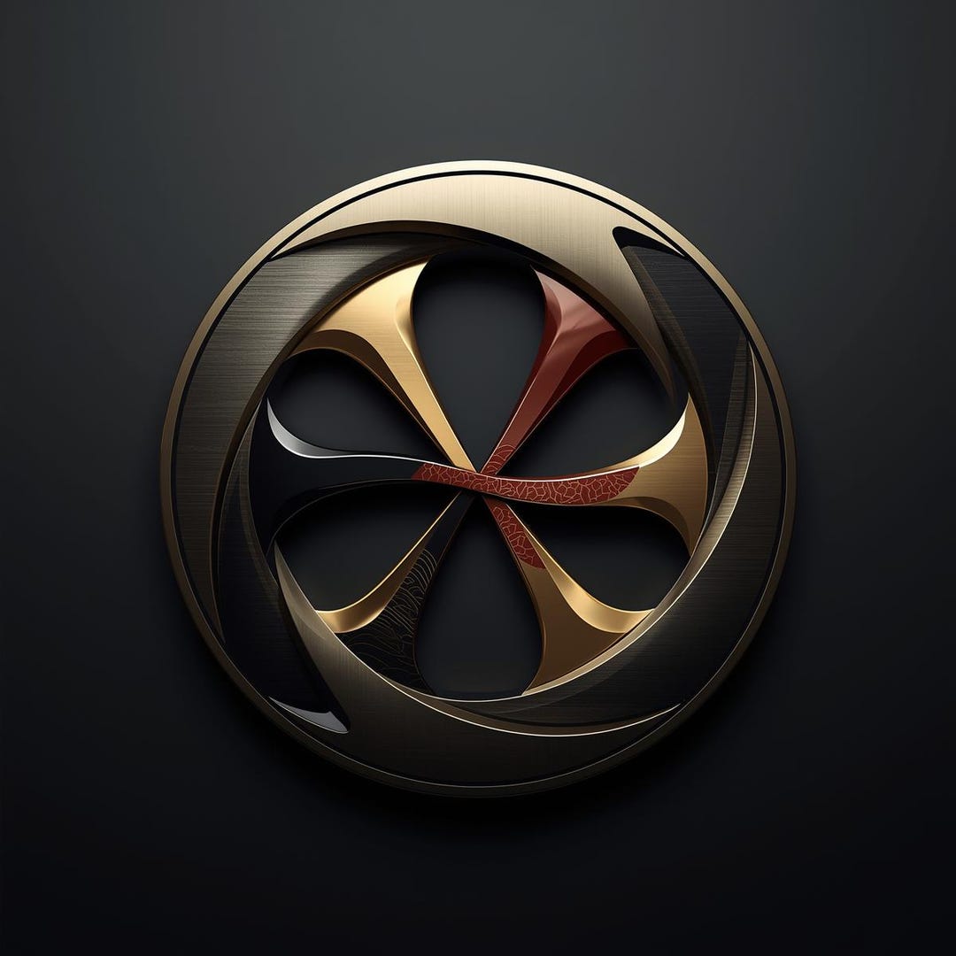 Phoenix Axis Emblem — Ultra-luxury 3D Gold, Obsidian & Crimson Symbol ...