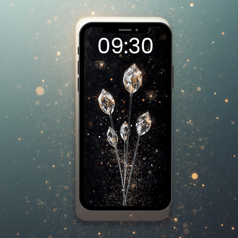 Crystal Fireworks 2026 Luxury Phone Wallpaper Set | Gold & Silver 4K ...