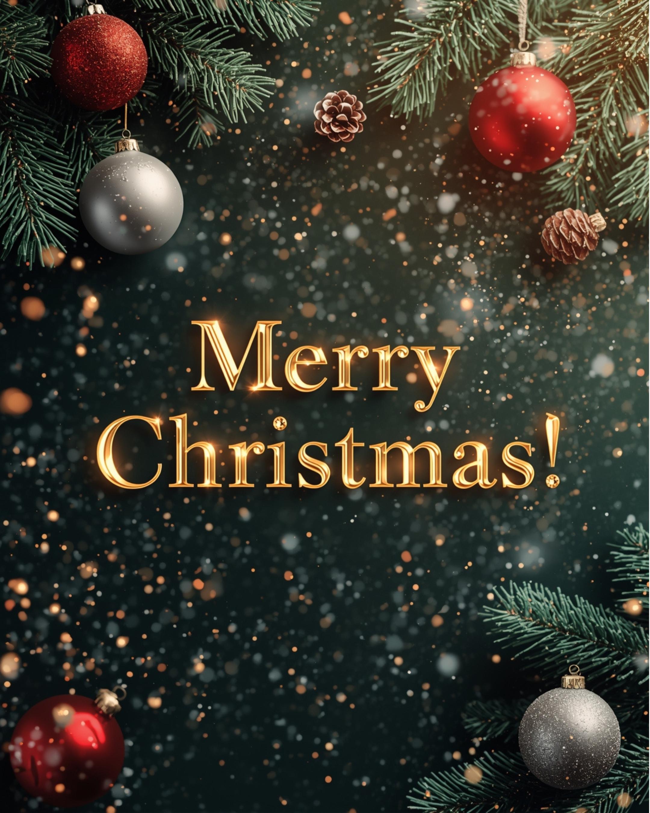 Luxury Christmas Poster Set | Red, Gold Holiday Pngs (digital Download ...