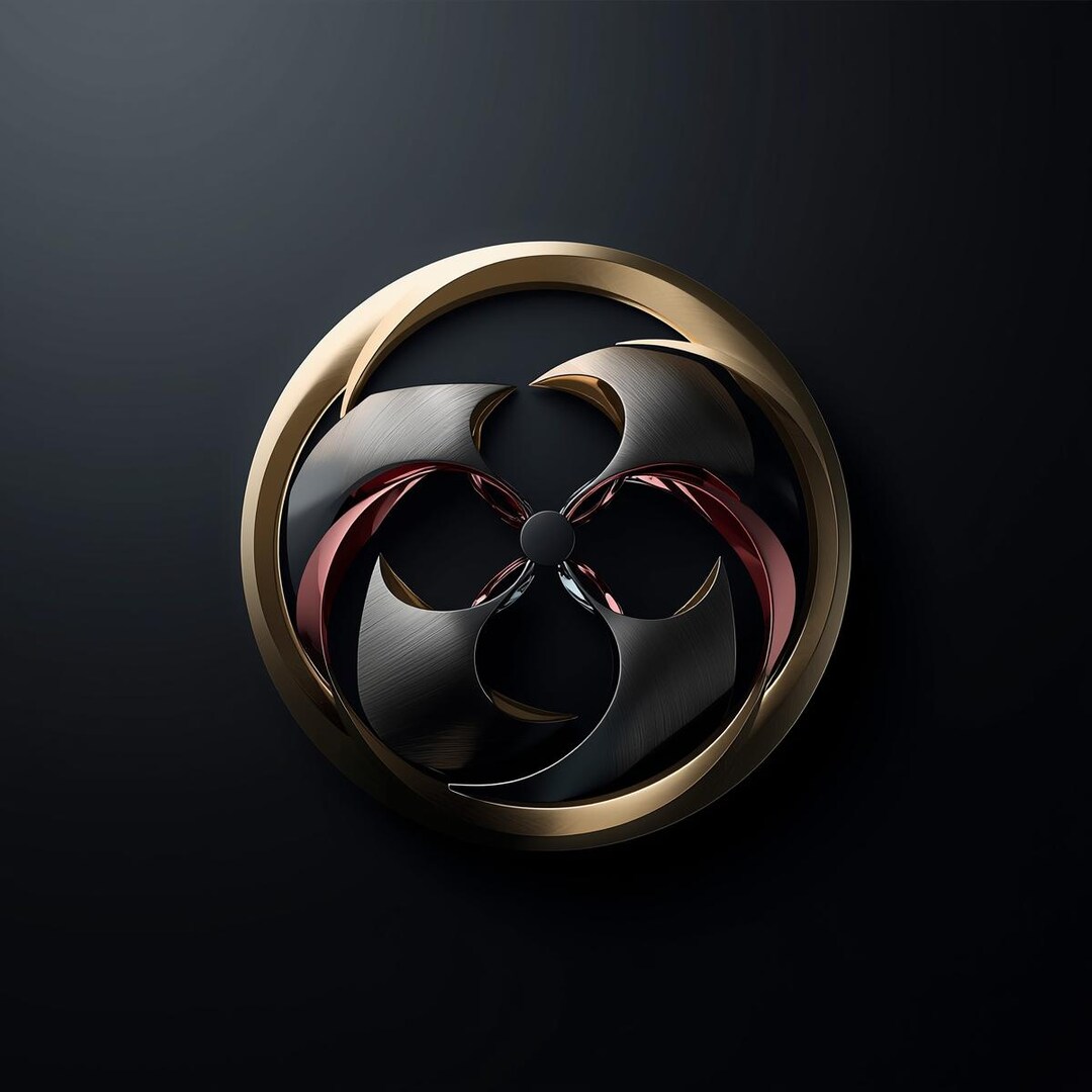 Exclusive 3D Crimson Velocity Emblem Logo | Modern Brand Identity - Etsy