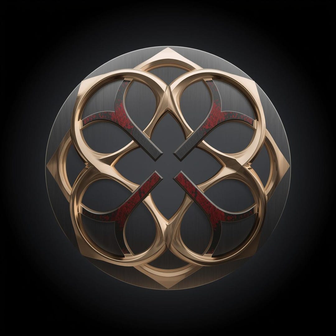 Exclusive 3D Gold & Black Interlock Logo — Elegant Luxury Emblem |full ...