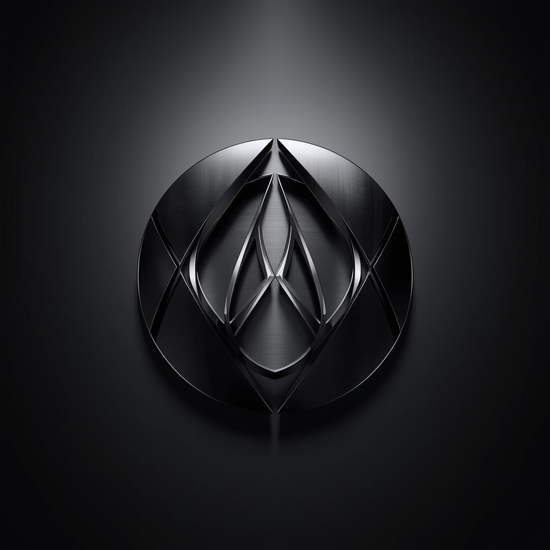 Luxury 3D Obsidian Flame Logo — Exclusive Metallic Emblem | Full Rights ...