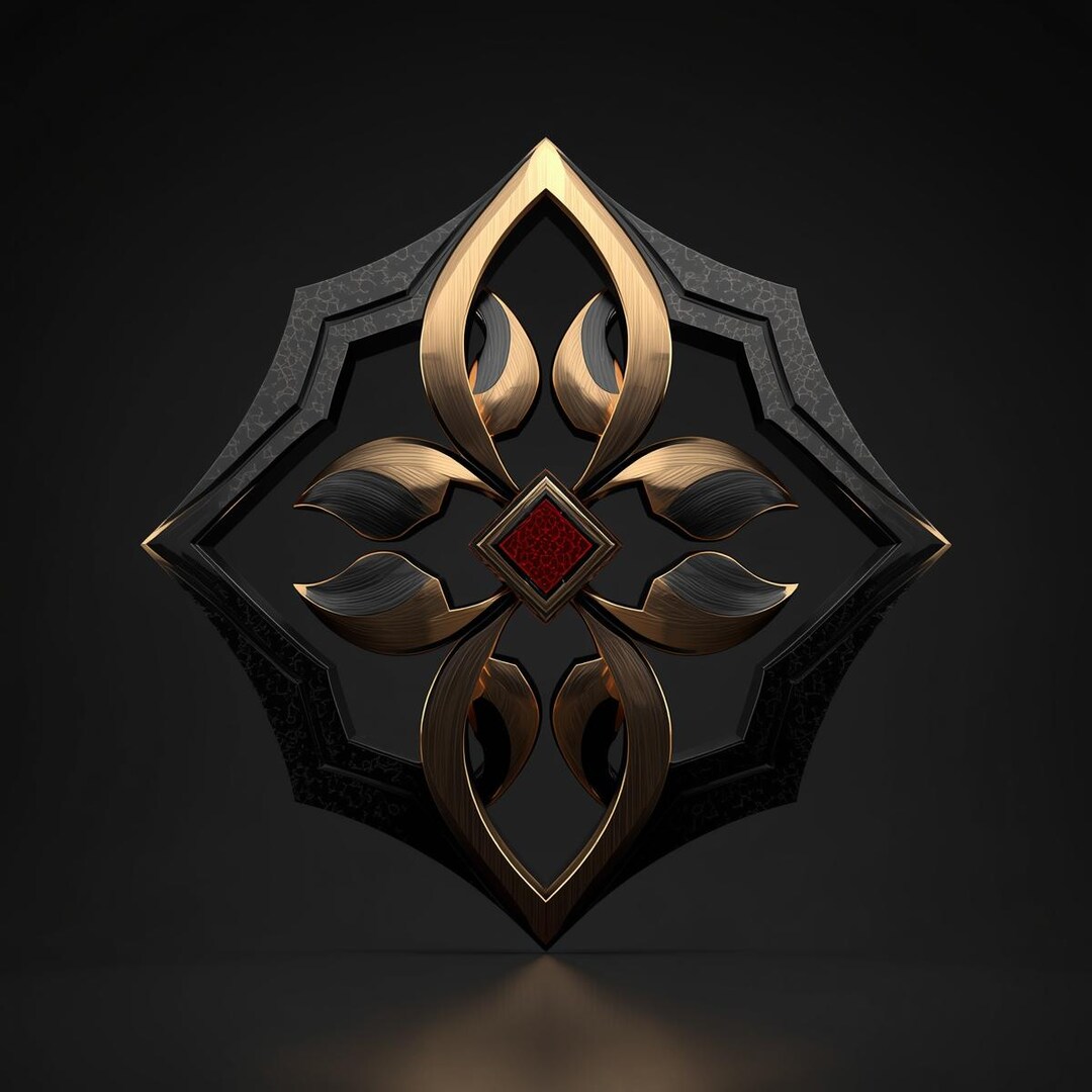 Luxury Black & Gold 3D Diamond Logo – Business Emblem (JPG - Etsy