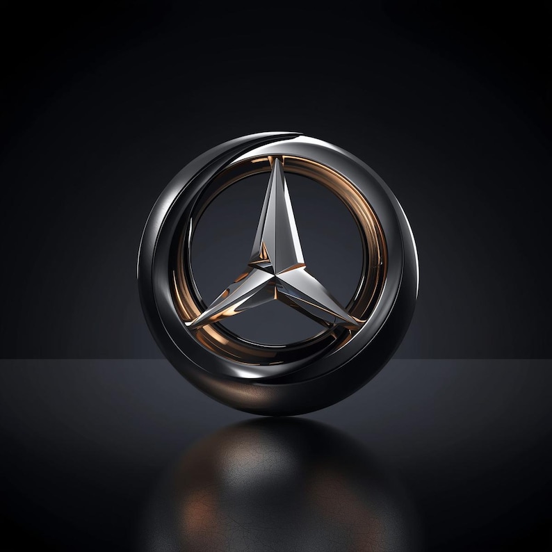 Elite 3D Titanium Emblem – Luxury Automotive Symbol (1200x1200 Px .JPG ...