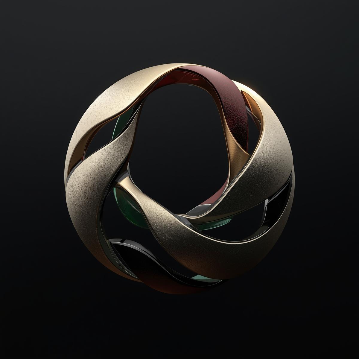 3D Gold Infinity Loop Logo | Ultra-luxury Emblem (JPG) - Etsy