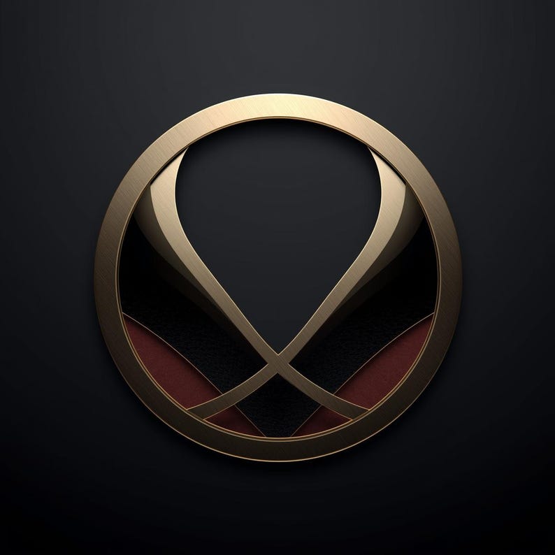 Exclusive Gold & Black Emblem Logo | Modern Brand Identity - Etsy