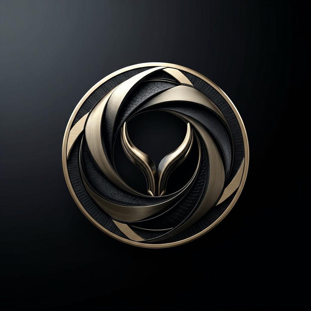 Phoenix Lens Emblem – 3D Gold & Black Titanium Infinity Symbol (JPG) - Etsy