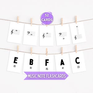 Music Flashcards, Music Note Flashcards, Piano Flashcards, Note Reading ...