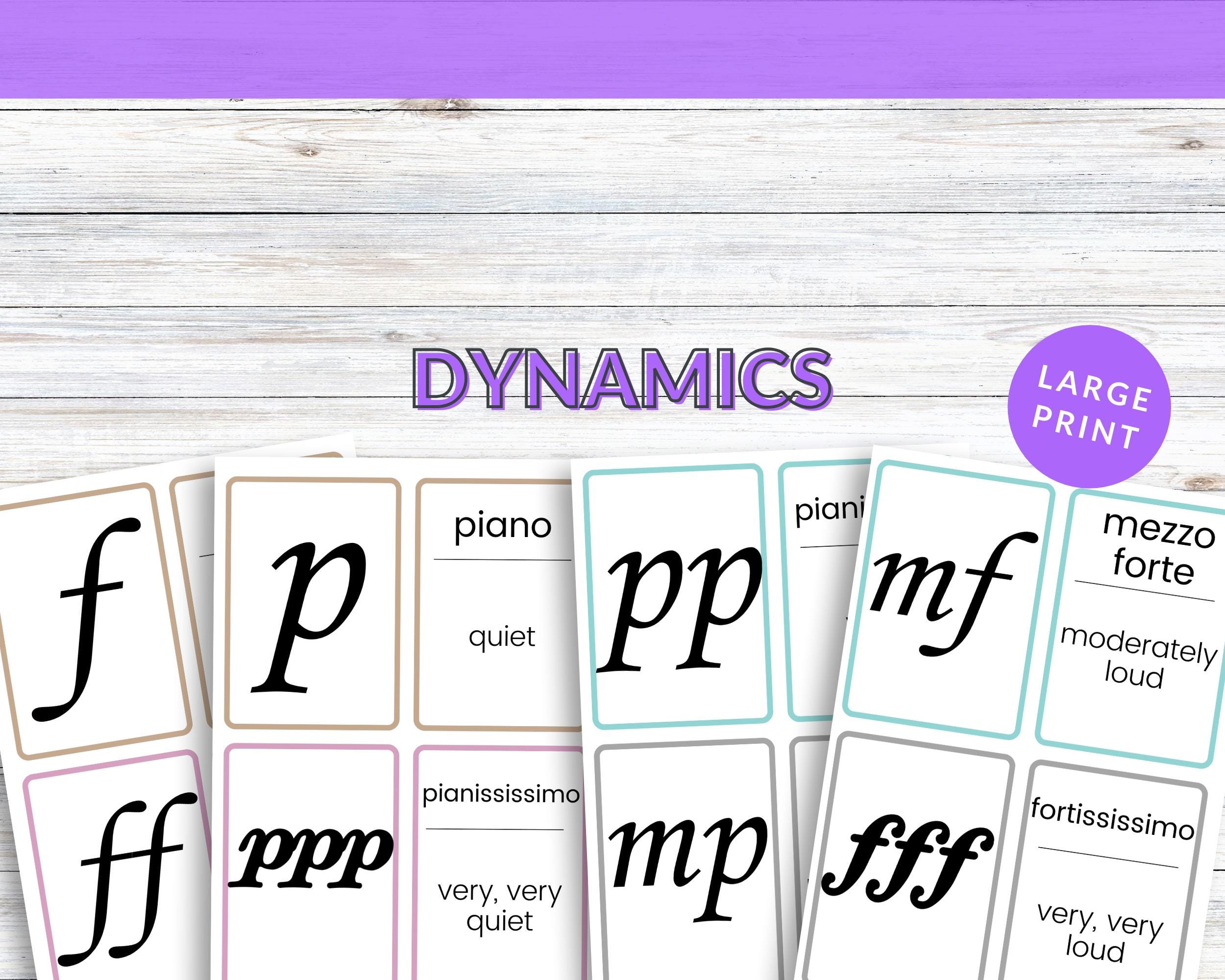 Music Symbol Flashcards: Beginner Music Theory (printable PDF) - Etsy