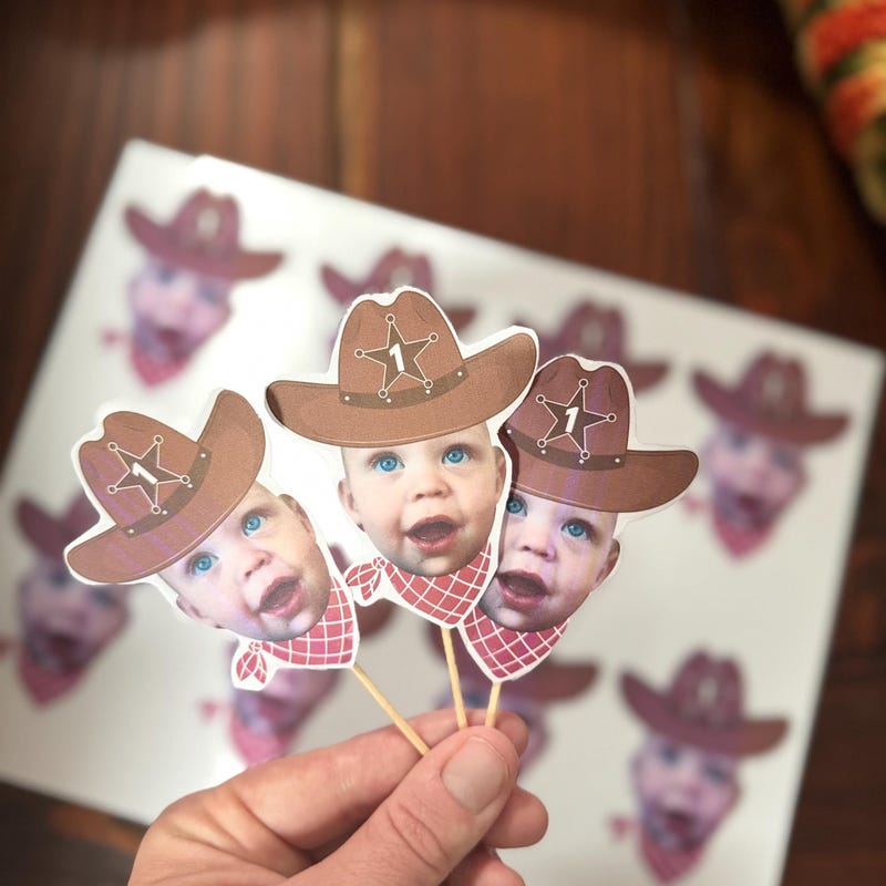 Cake topper vaquero - Etsy México