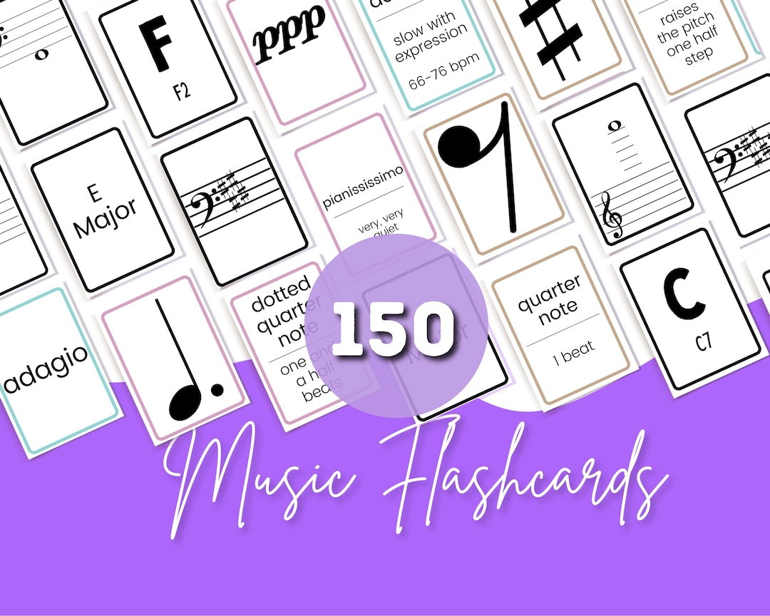 Music Flashcards, Piano Flashcards, Music Notes, Music Symbols, Music ...