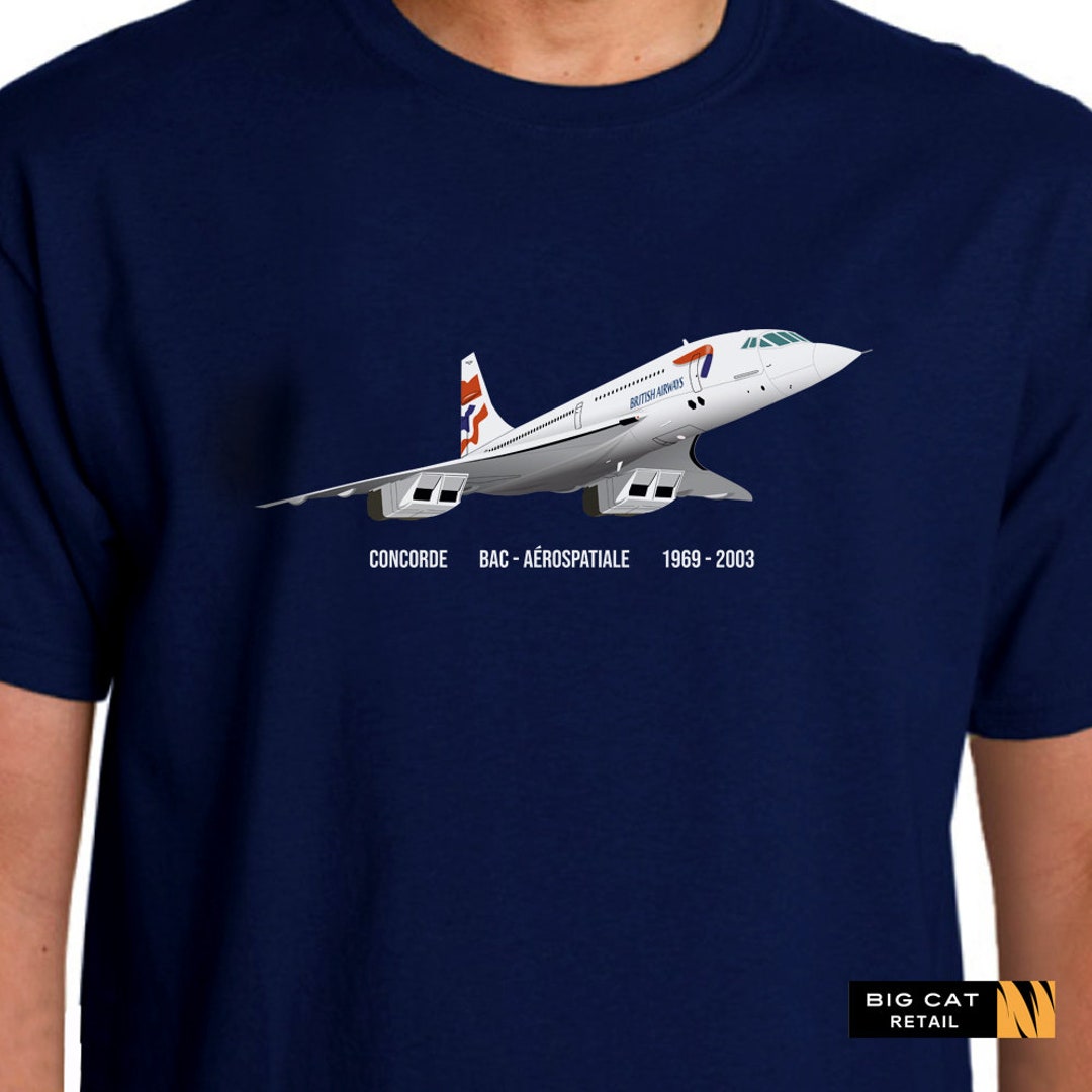 Aeroclassic Heritage Concorde BA Livery Airliner T-shirt - Etsy
