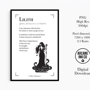 Lilith, Goddess of Independence & Rebellion, Goddess Affirmations ...