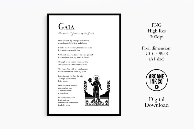 Gaia, Primordial Goddess of the Earth, Goddess Affirmations, Words of ...