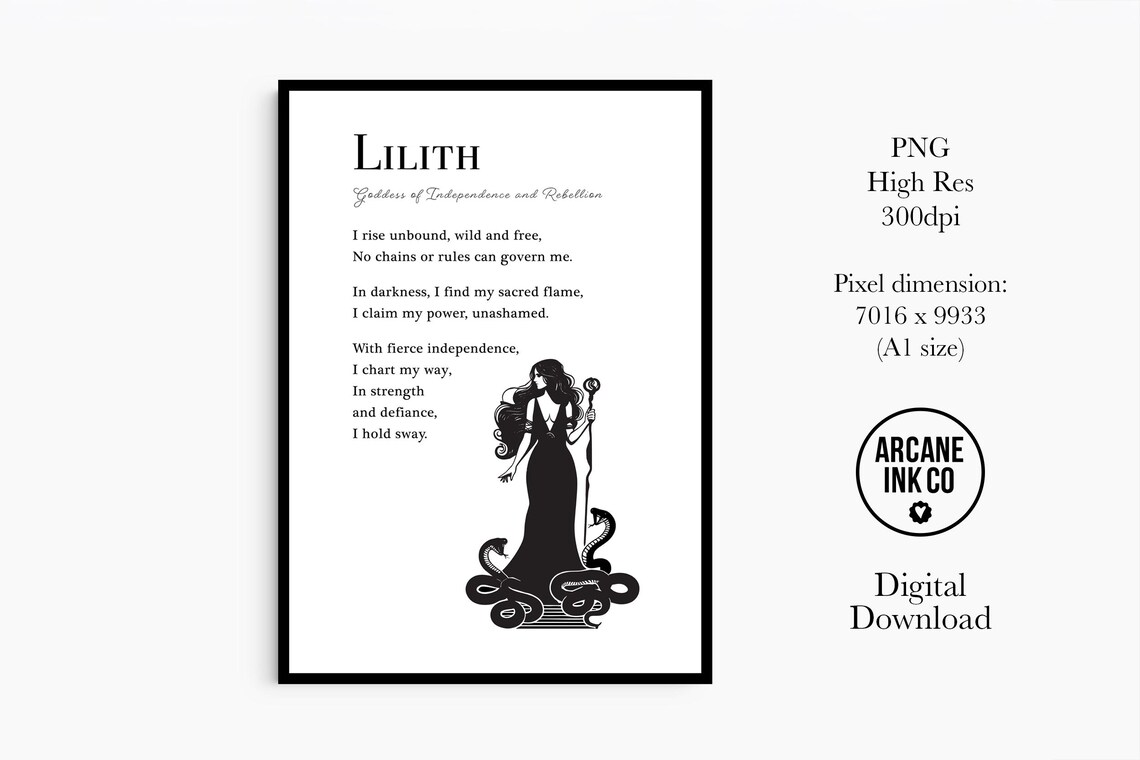 Lilith, Goddess of Independence & Rebellion, Goddess Affirmations ...