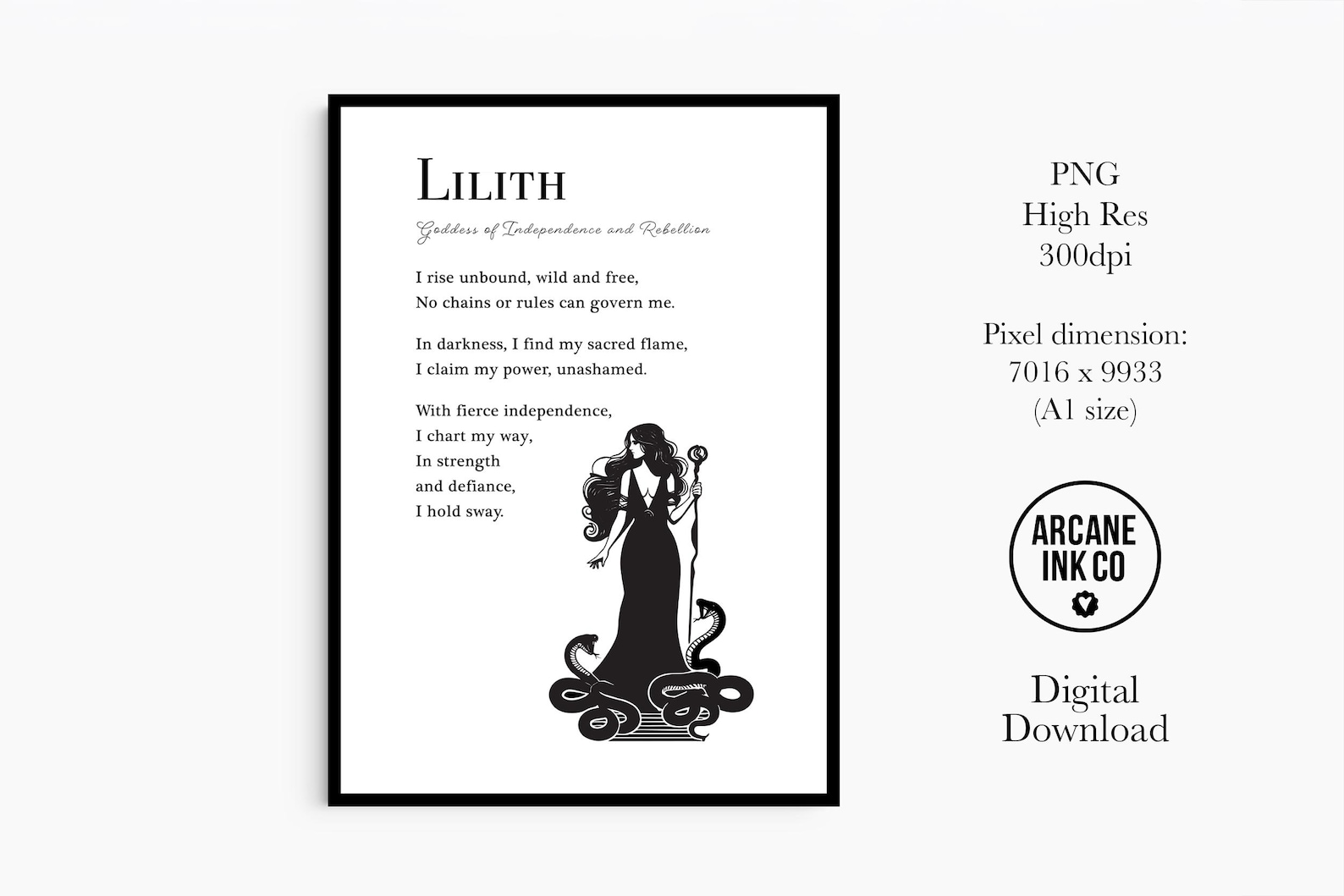 Lilith, Goddess of Independence & Rebellion, Goddess Affirmations ...
