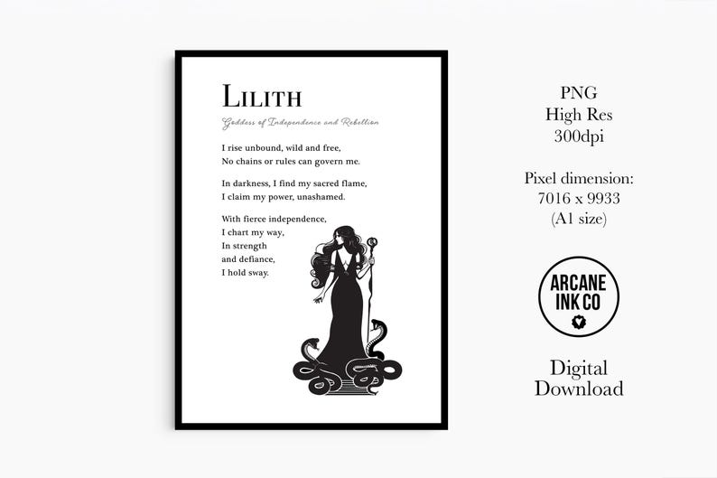 Lilith, Goddess of Independence & Rebellion, Goddess Affirmations ...