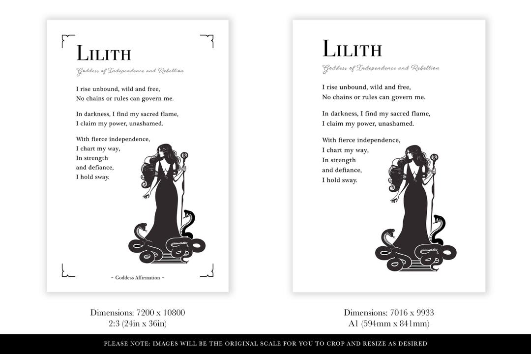 Lilith, Goddess of Independence & Rebellion, Goddess Affirmations ...
