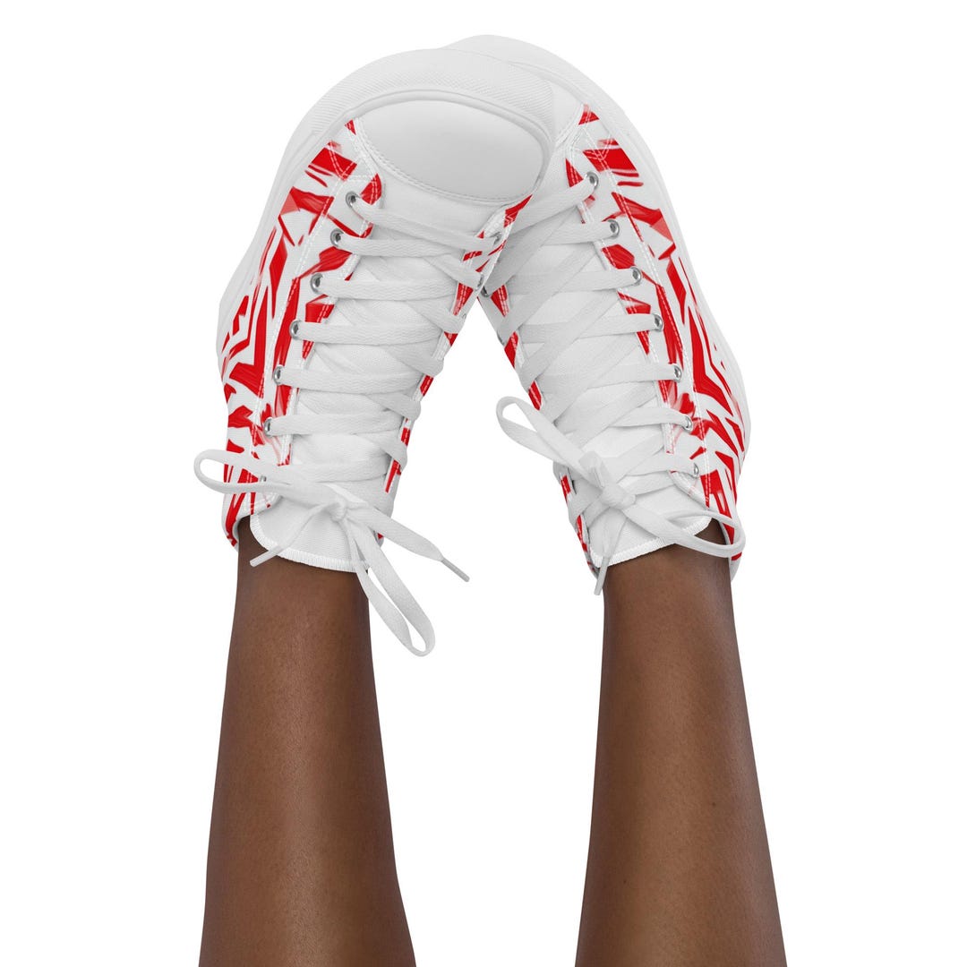Delta Sigma Theta Inspired Womens High Top Canvas Shoes - Etsy
