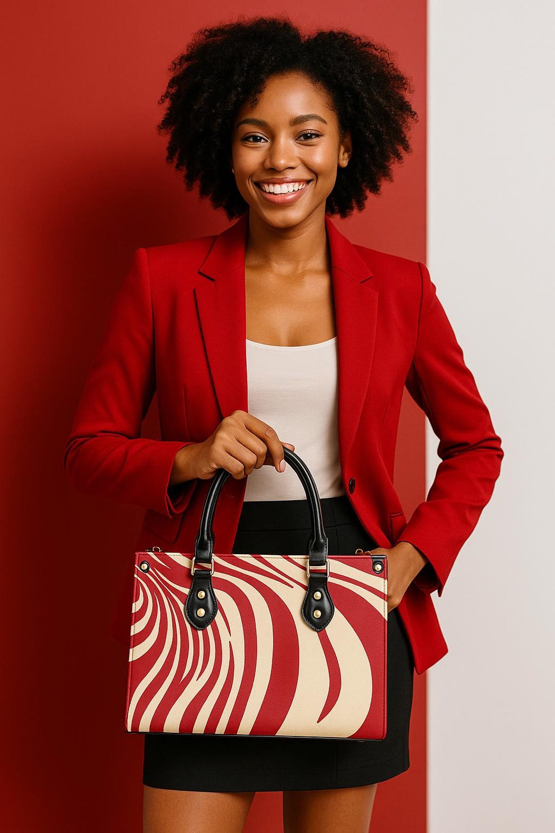 Delta Sigma Theta Zebra Print Tote Bag - Etsy