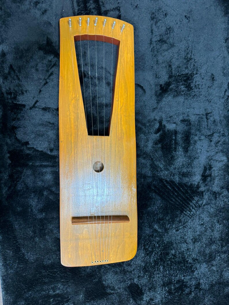 7-string Lyre Harp Portable Wooden Harp Musical Instrument - Etsy