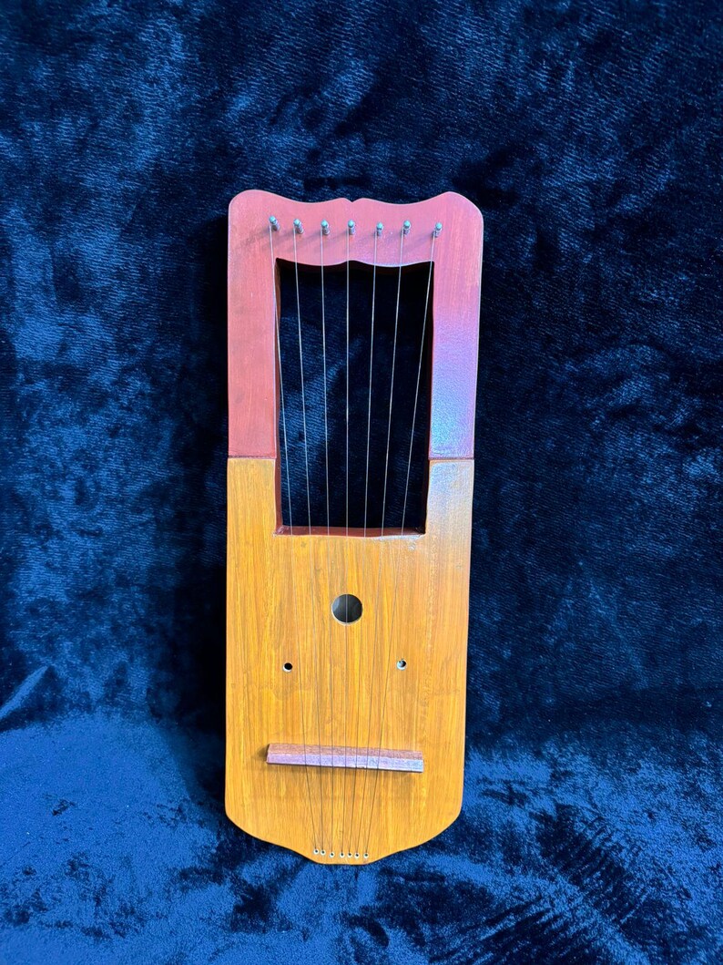 7-string Lyre Harp Portable Wooden Harp Musical Instrument - Etsy