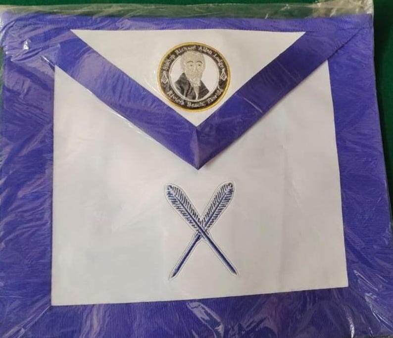 Masonic Regalia Blue Lodge Secretary Apron - Etsy